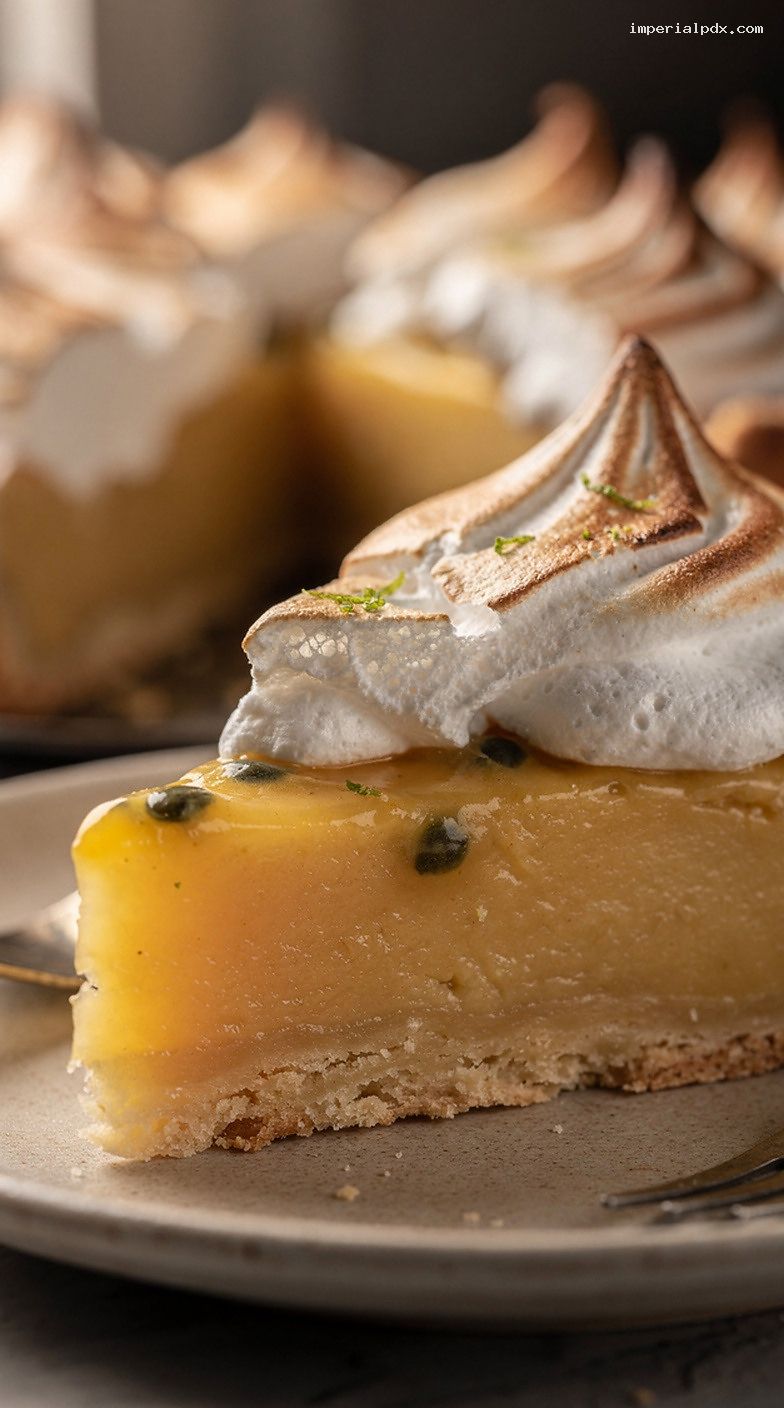 Passion Fruit Meringue Pie with Toasted Peaks – Imperial Recipes