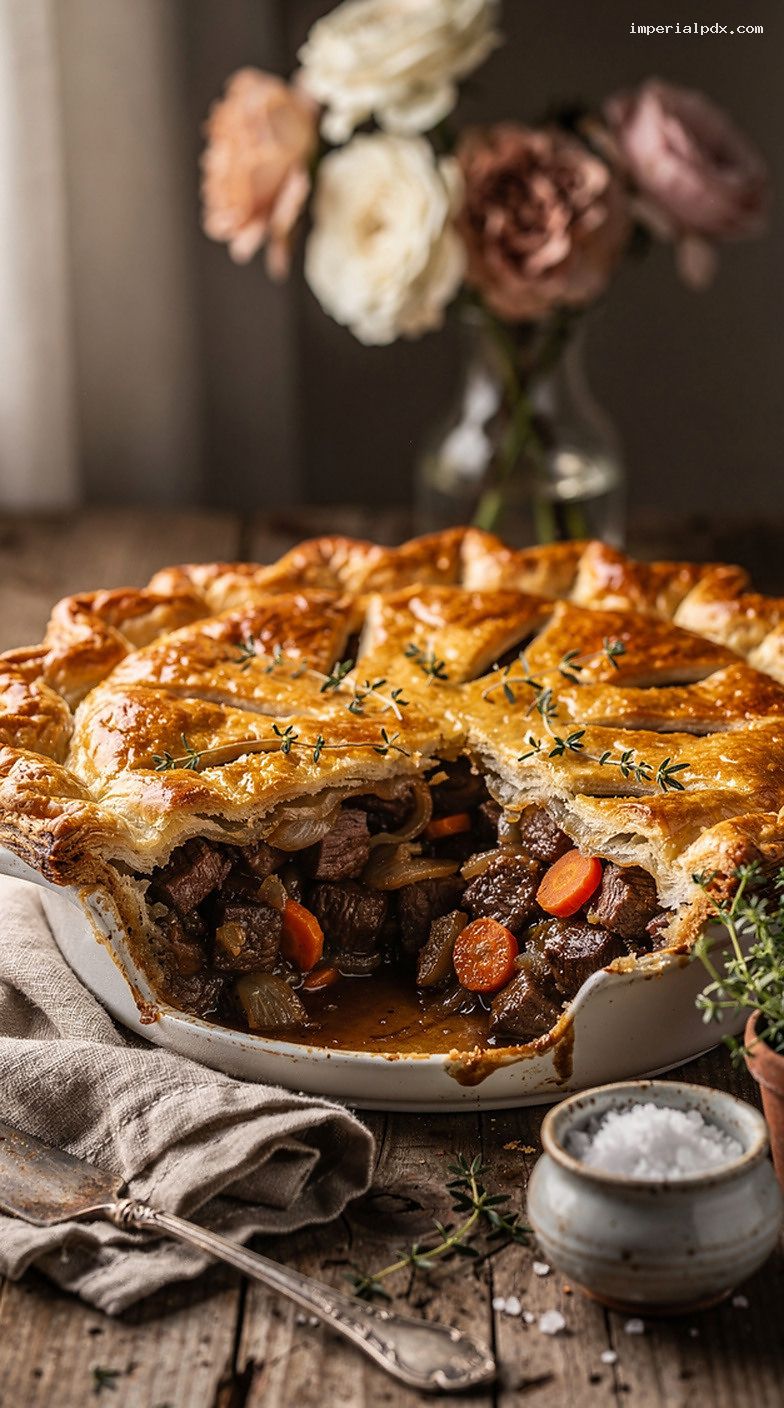 Steak and Ale Pie with Thyme and Crisp Pastry – Imperial Recipes