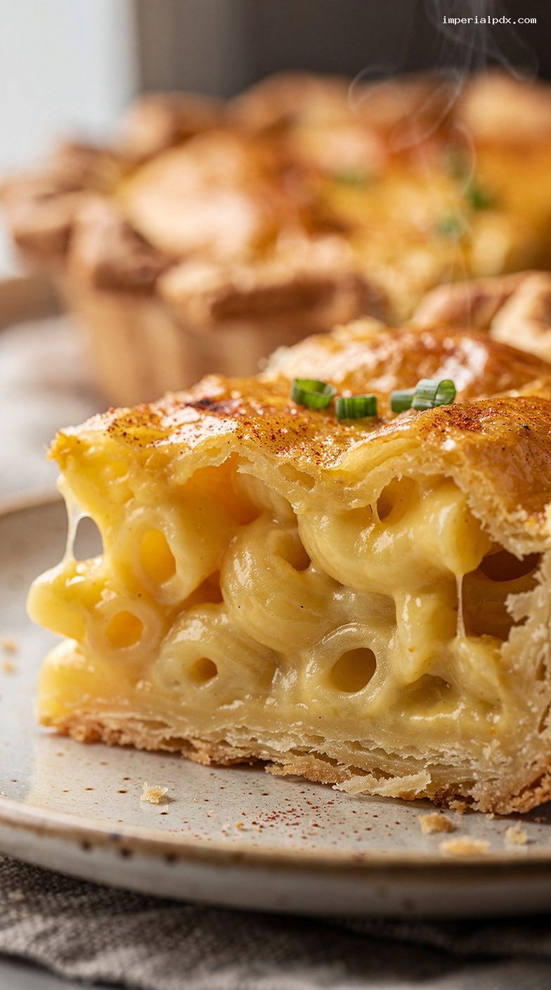 Ultra-Cheesy Mac and Cheese Pie With Buttery Crust – Imperial Recipes