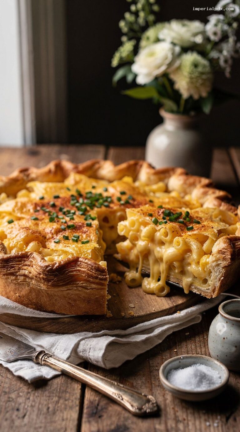 Ultra-Cheesy Mac and Cheese Pie With Buttery Crust – Imperial Recipes