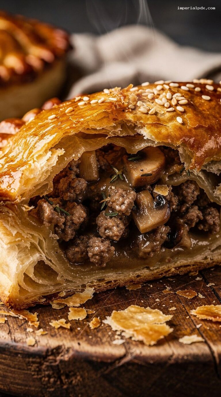 Beef and Mushroom Hand Pies with Flaky Golden Pastry – Imperial Recipes