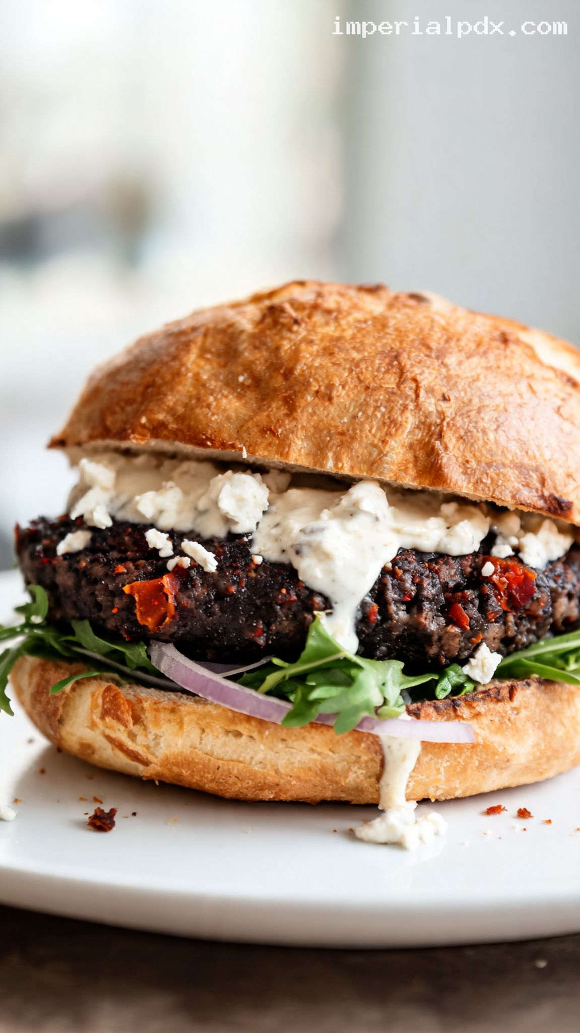 Smoky Paprika Veggie Burgers With Garlic Yogurt Sauce – Imperial Recipes