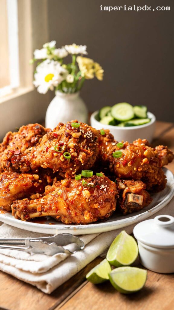 Crispy Chili Crisp Fried Chicken – Imperial Recipes
