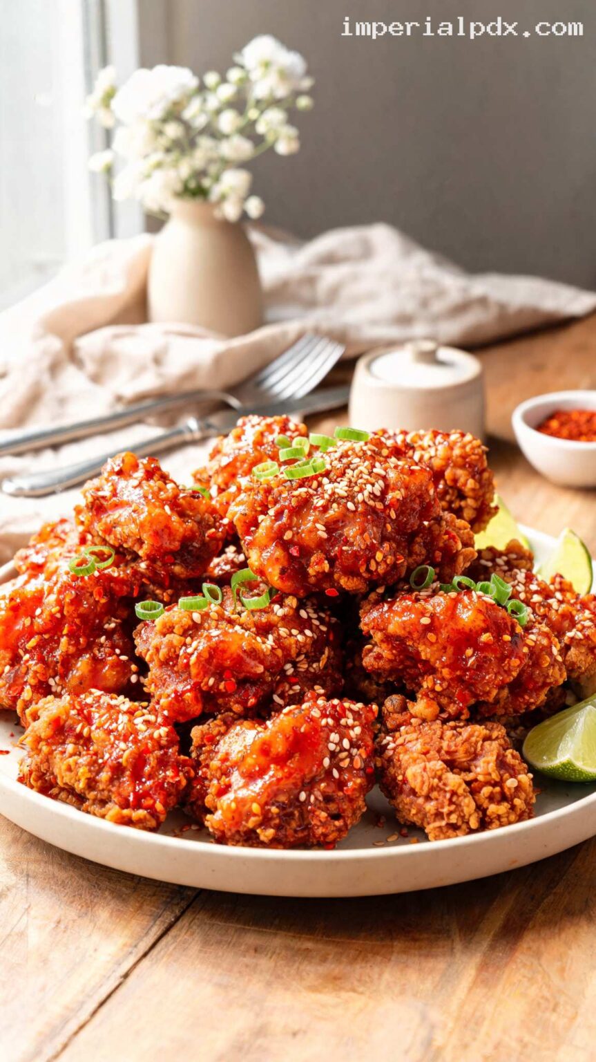 Crispy Gochugaru Honey Fried Chicken – Imperial Recipes