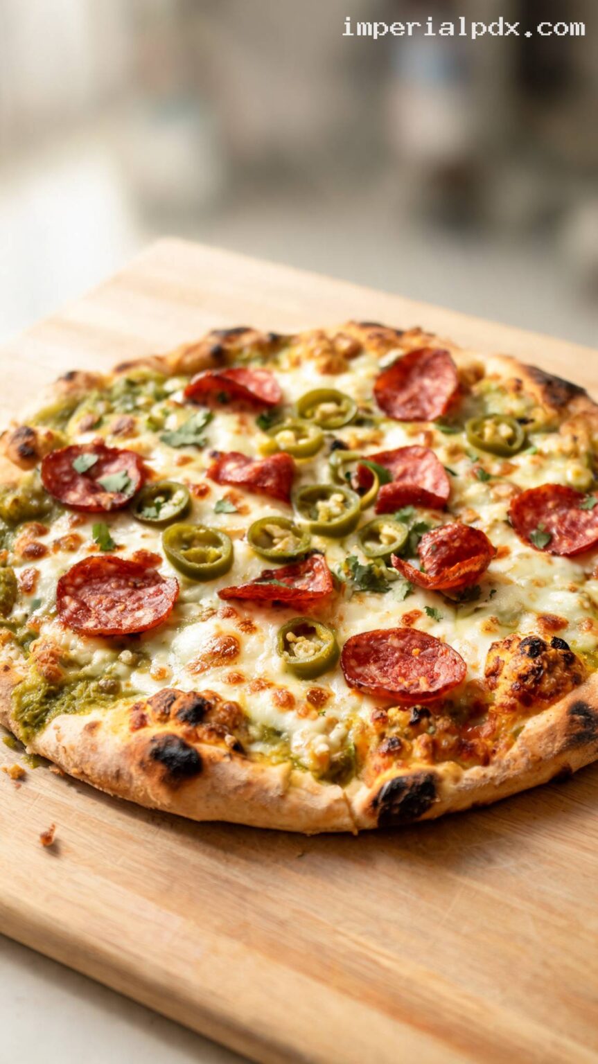 Pizza Diavola Verde With Spicy Green Sauce – Imperial Recipes